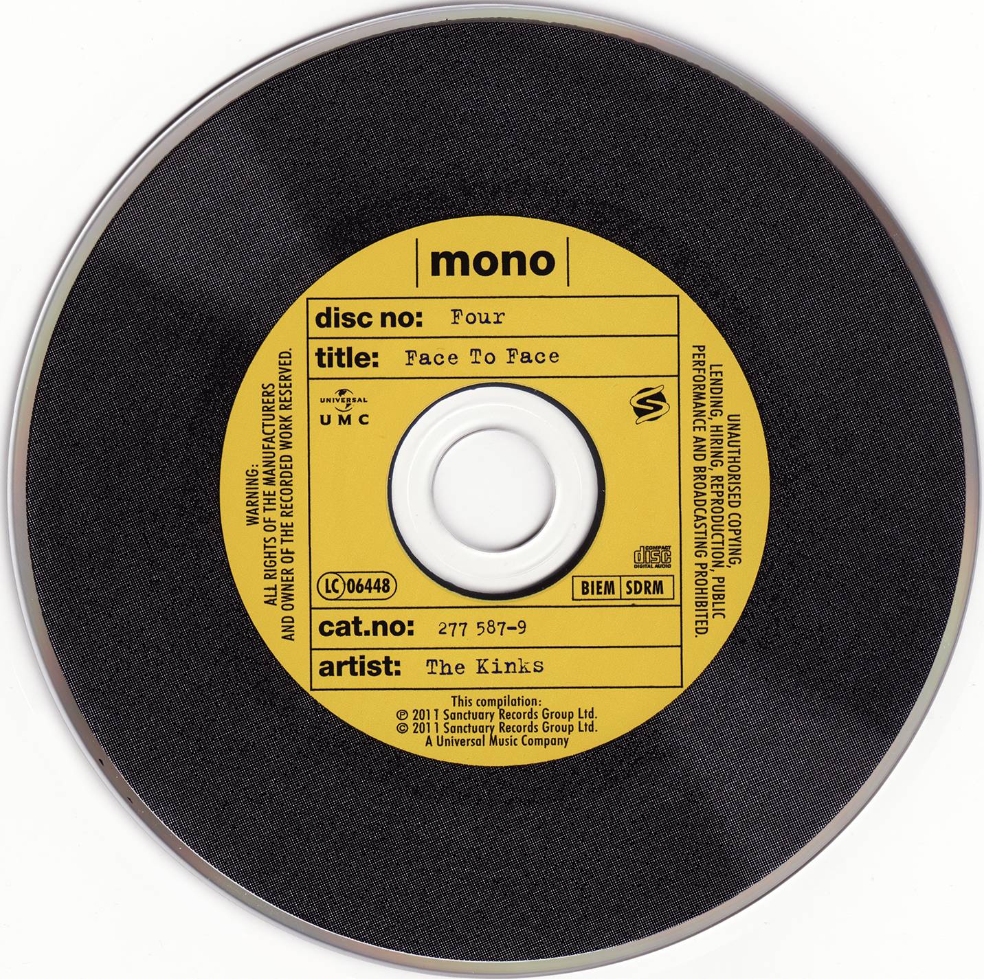 The Kinks The Kinks In Mono Box Set cd04 : CD | CD Covers | Cover ...